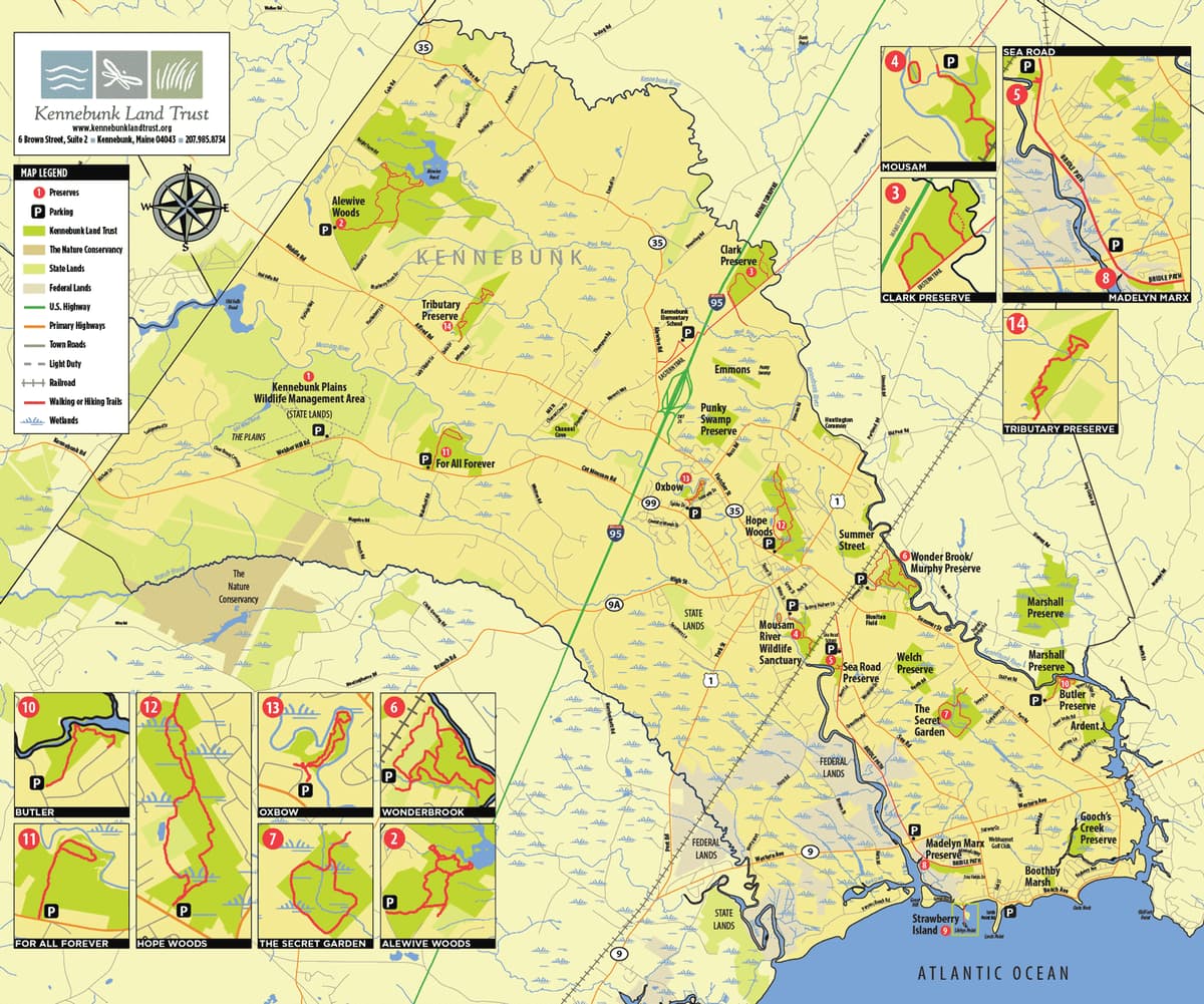 Kennebunk Land Trust Map - Kennebunk Land Trust
